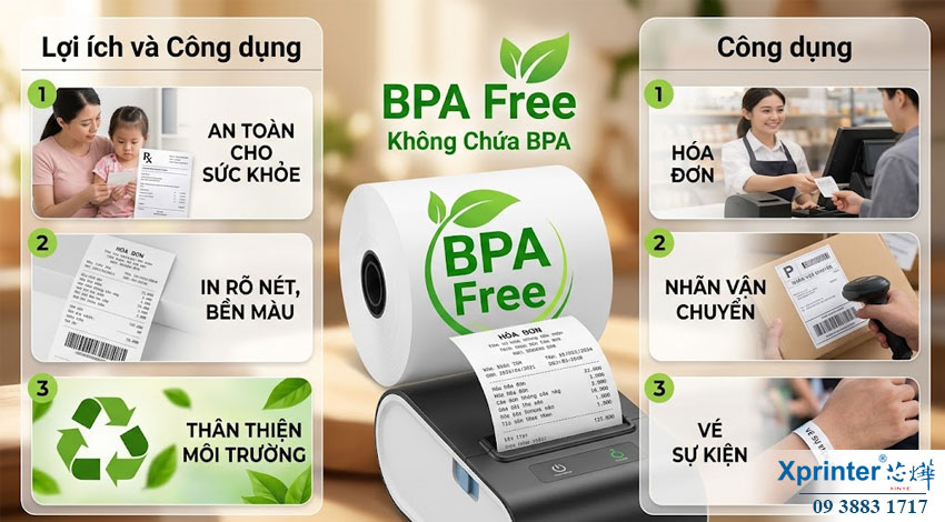 Giấy in nhiệt BPA-Free là gì? Lợi ích và công dụng bạn cần biết - Phân ...